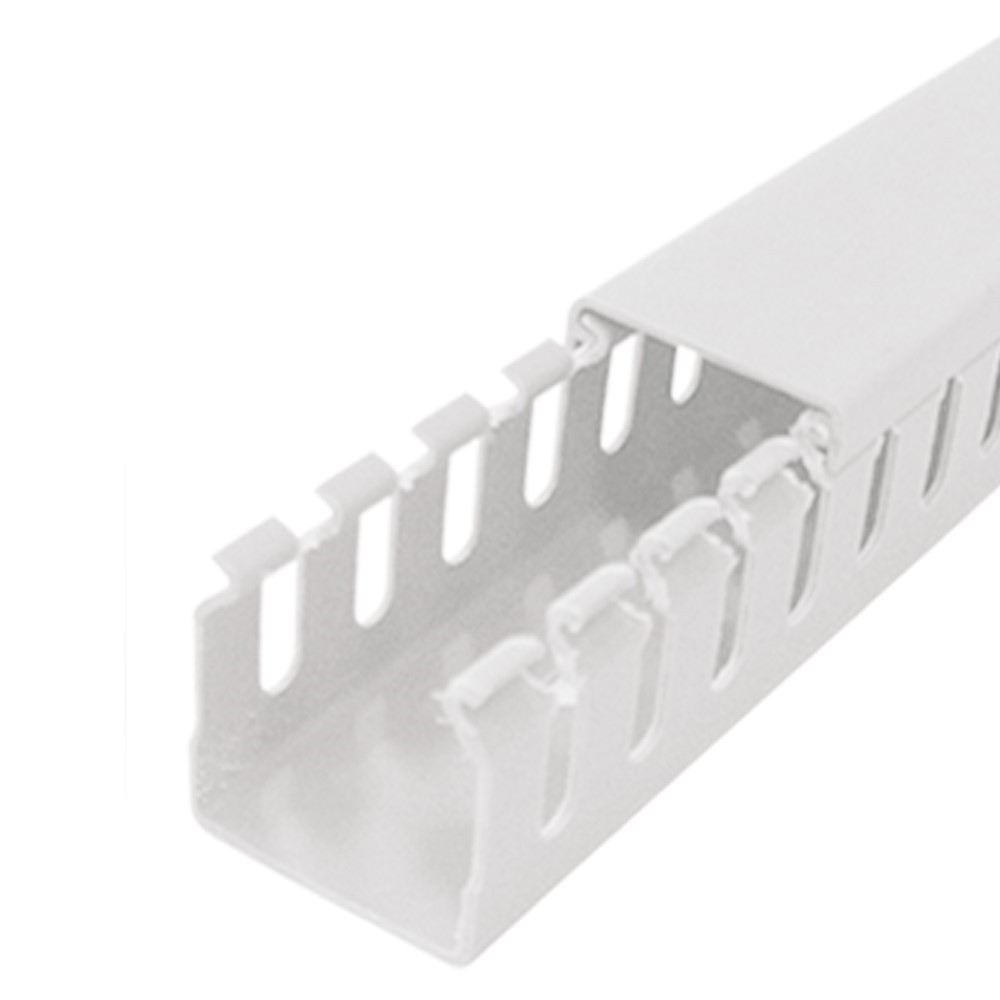 Canaleta Aberta Painel Elétrico Cabo Fio Branca 20x20x2000mm - BARADEL ...