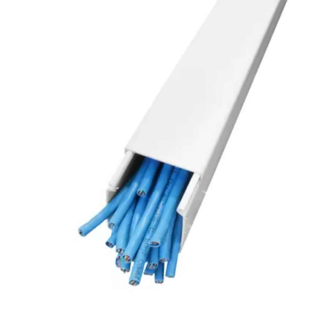 Canaleta Aberta Painel Elétrico Cabo Fio Branca 20x20x2000mm - BARADEL ...