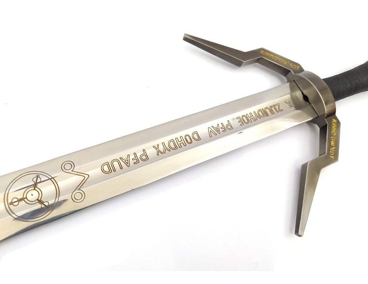 Espada De Prata Geralt Of Rivia - The Witcher 3 Wild Hunt Em Aço ...