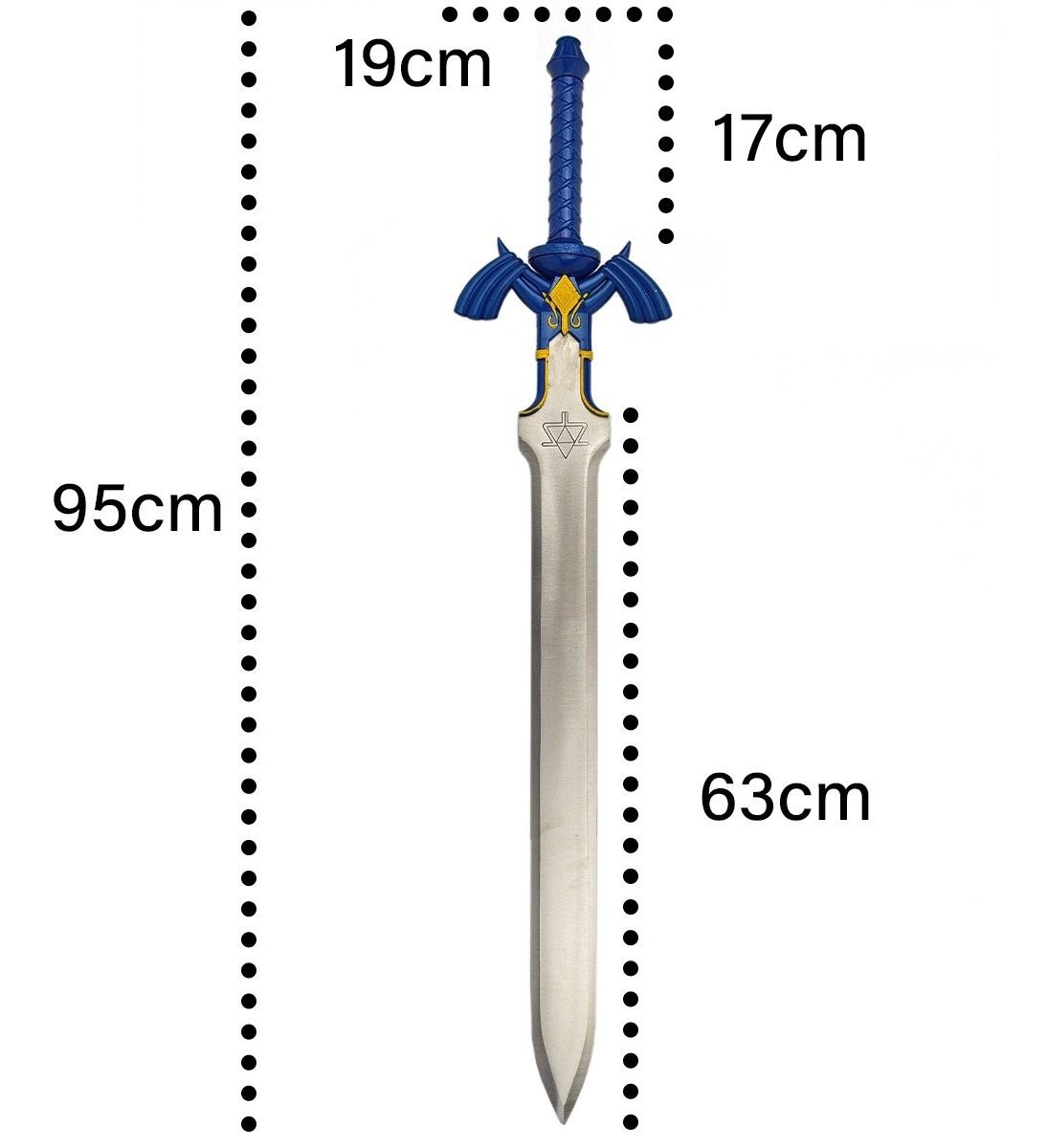 Espada Master Sword The Legend Of Zelda c/Suporte Tamanho Real Em Aço ...