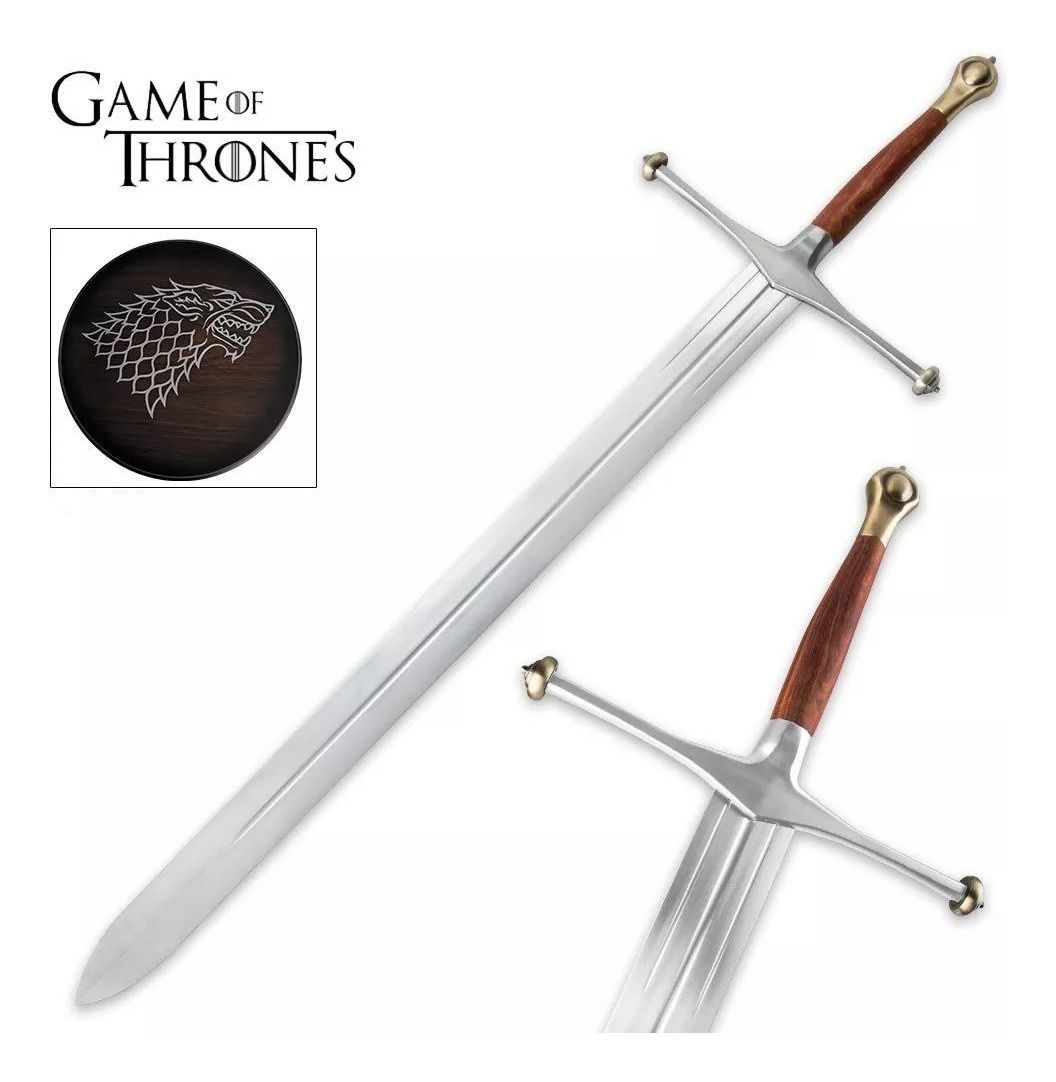 Espada Game Of Thrones Eddard Stark Gelo Medieval Em Aço - Tenda Medieval