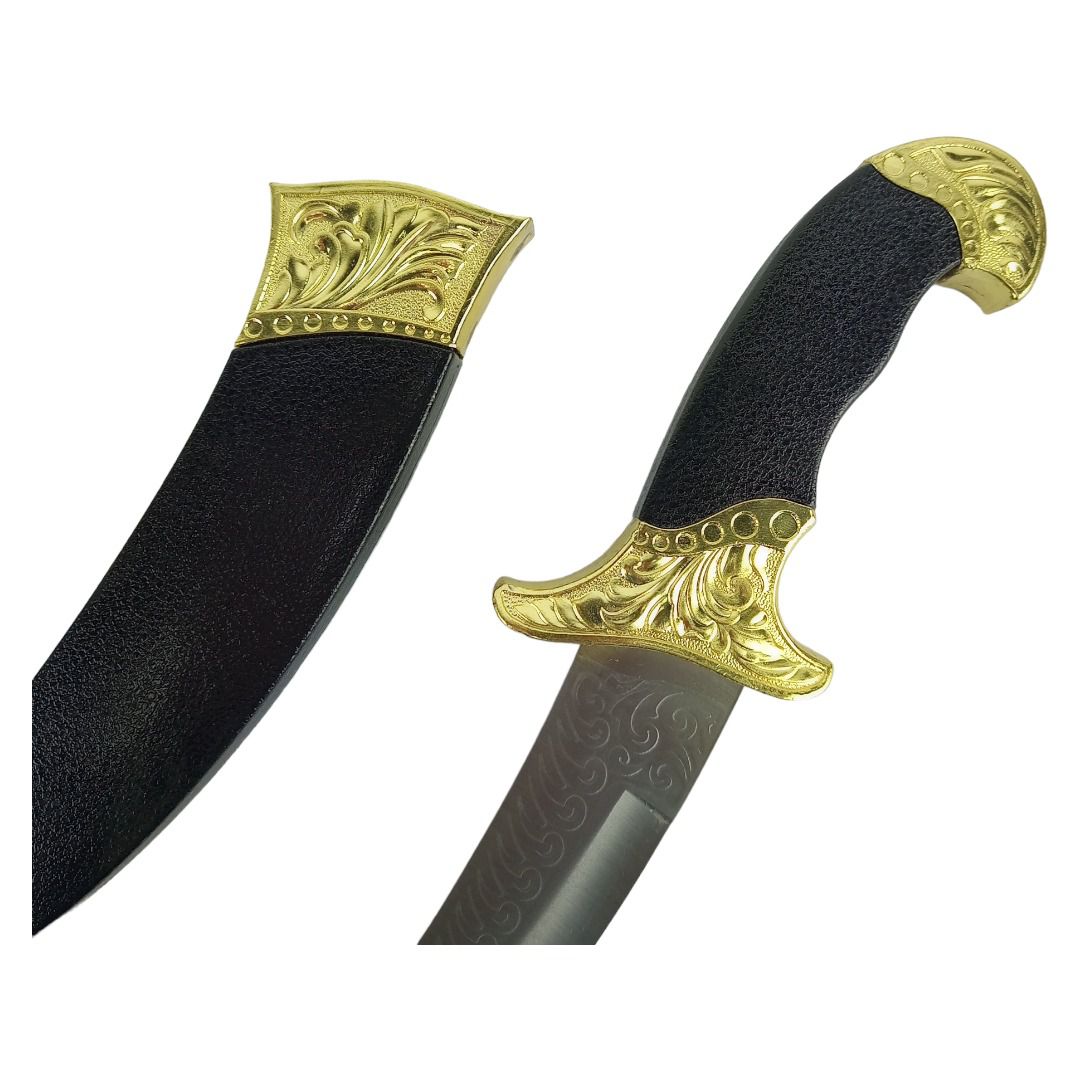 Adaga Punhal Lâmina Curva Oriental - Tenda Medieval