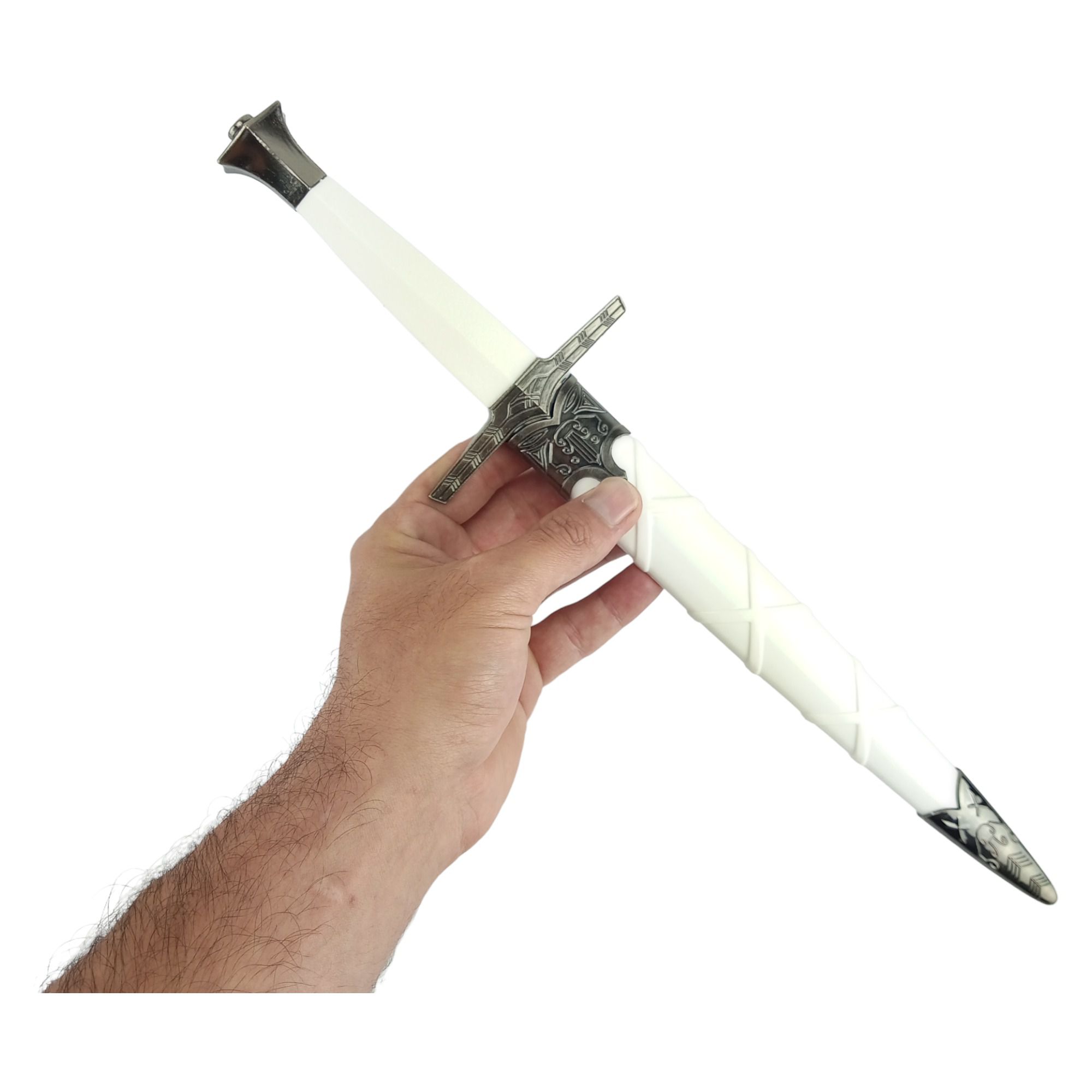 Adaga Punhal Espada de Prata The Witcher Bruxo Medieval - Tenda Medieval