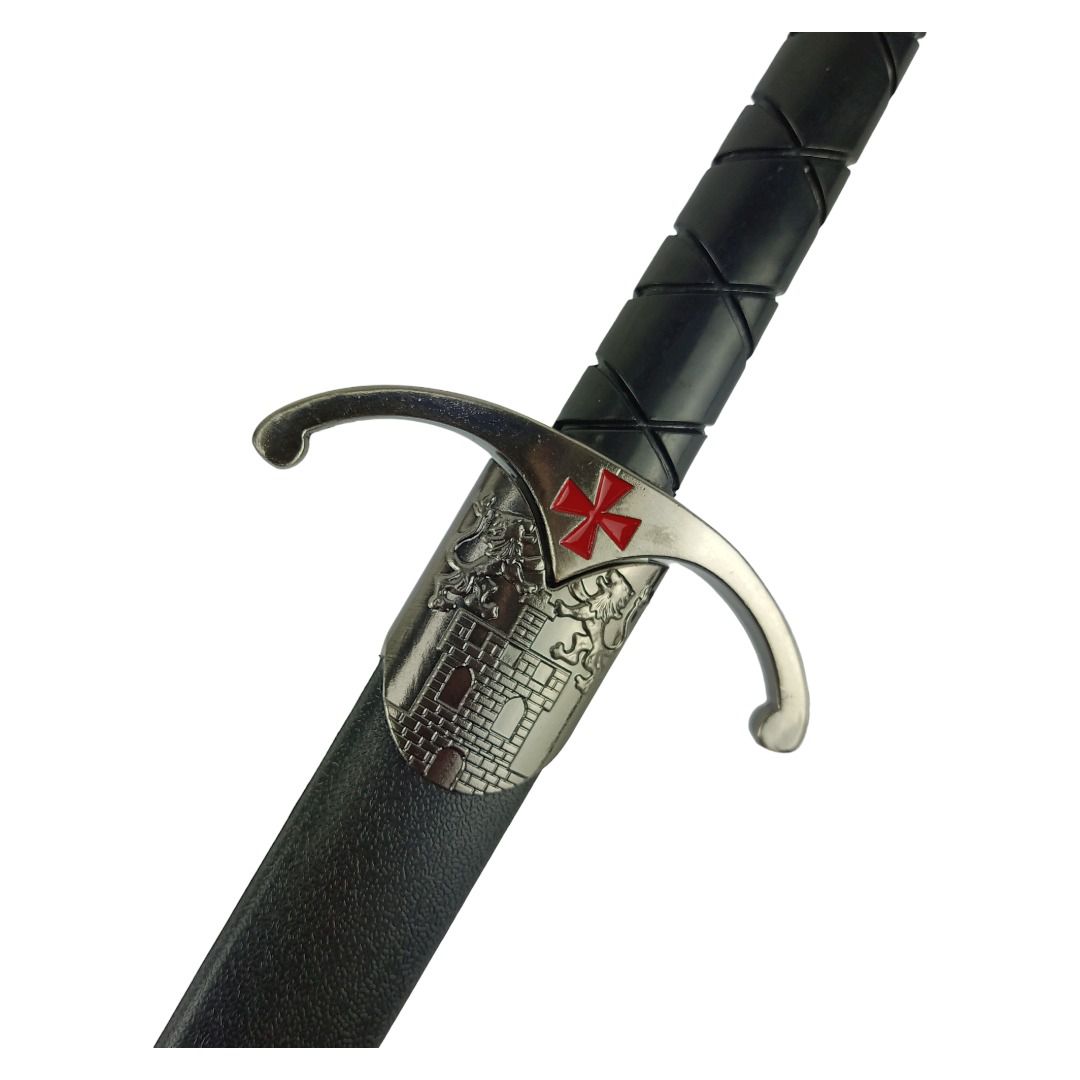 Adaga Punhal Templária Mini Espada Medieval Cruz de Malta - Tenda Medieval