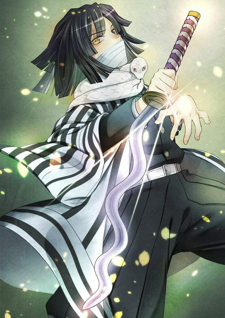 Katana de Iguro Obanai Demon Slayer - Réplica Nichirin Serpent 🐍🗡️ ...