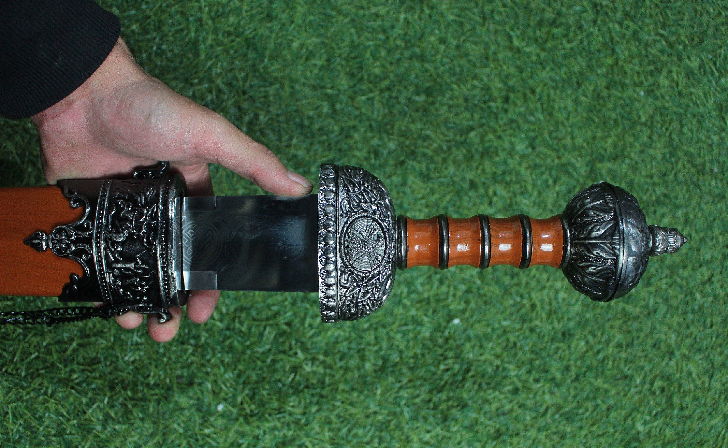 Espada Romana Brass Roman Sword Gladiator Gladius Em Aço - Tenda Medieval