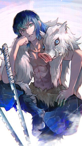 Espada Inosuke Hashibira B Demon Slayer Em Aço - Tenda Medieval