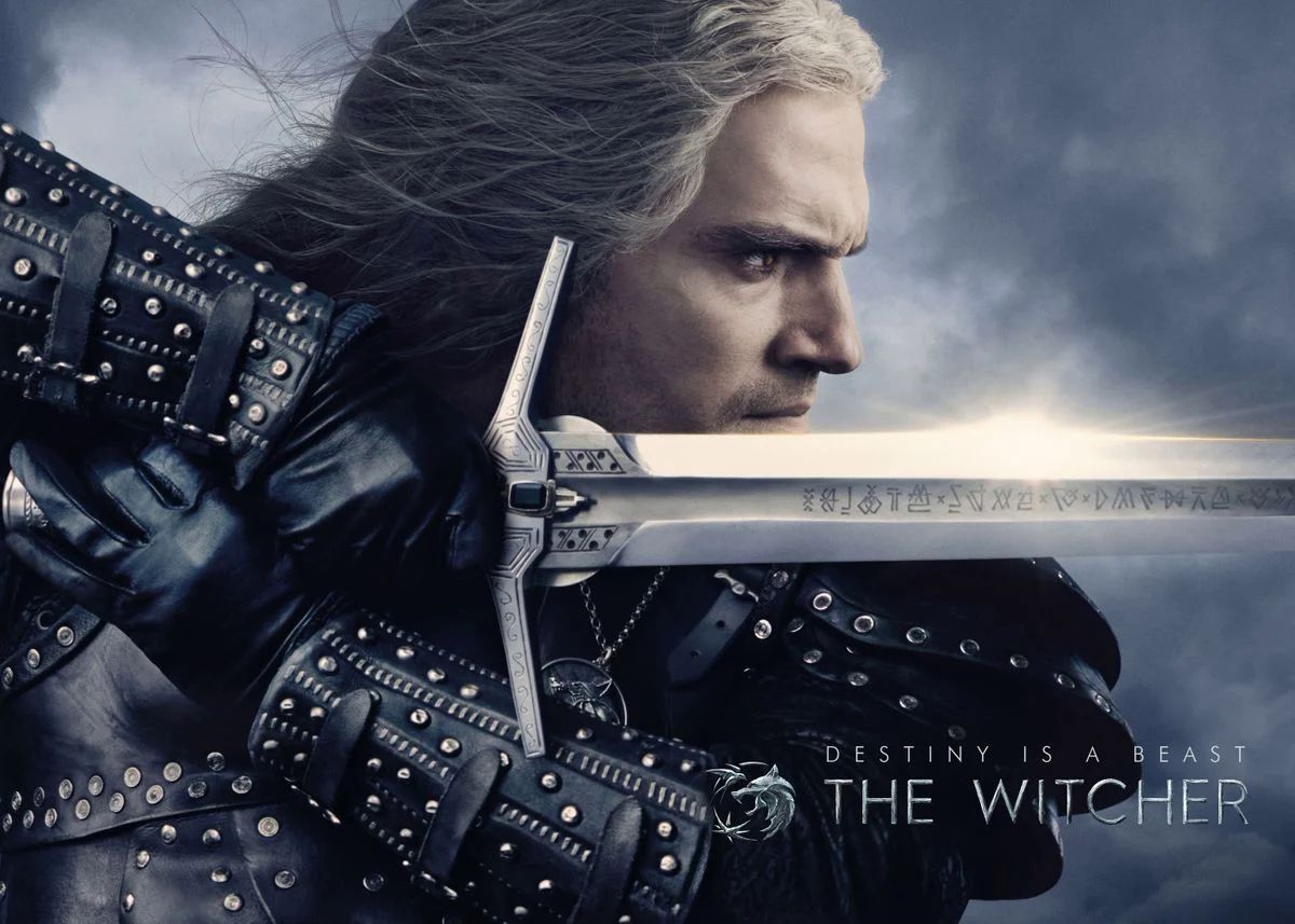 Espada Geralt Rívia The Witcher em Aço 115 cm | Tenda Medieval - Tenda ...