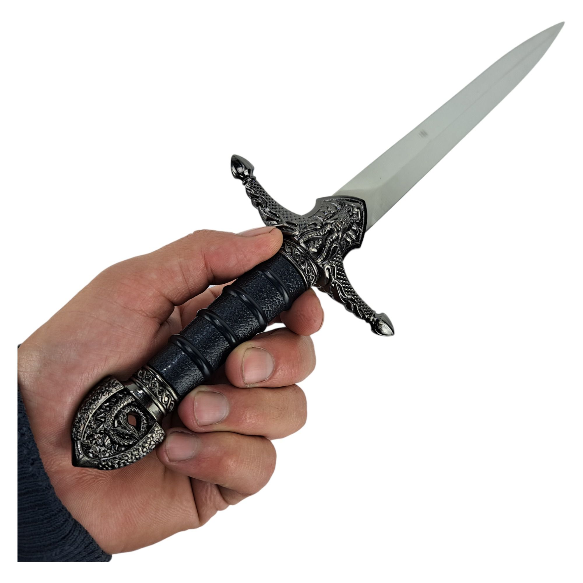 Adaga Dragão Punhal Inox com Bainha - Tenda Medieval