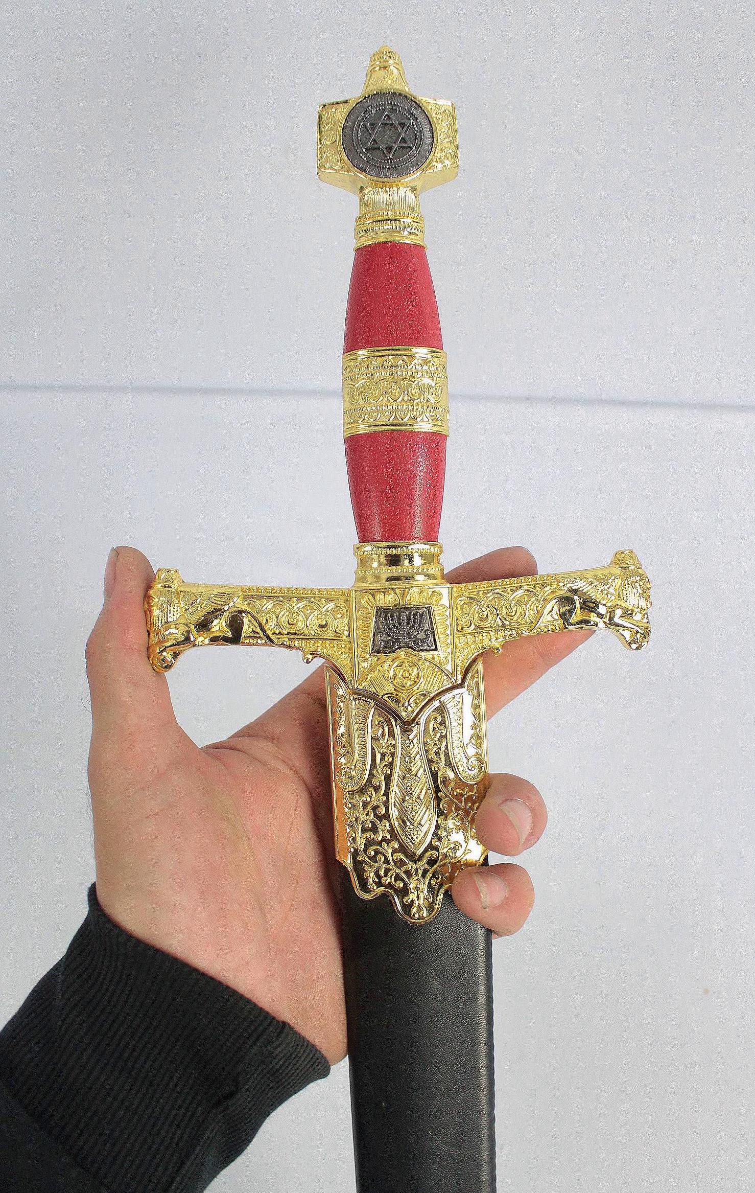 Adaga Dourada Rei Davi Salomão Medieval - Tenda Medieval