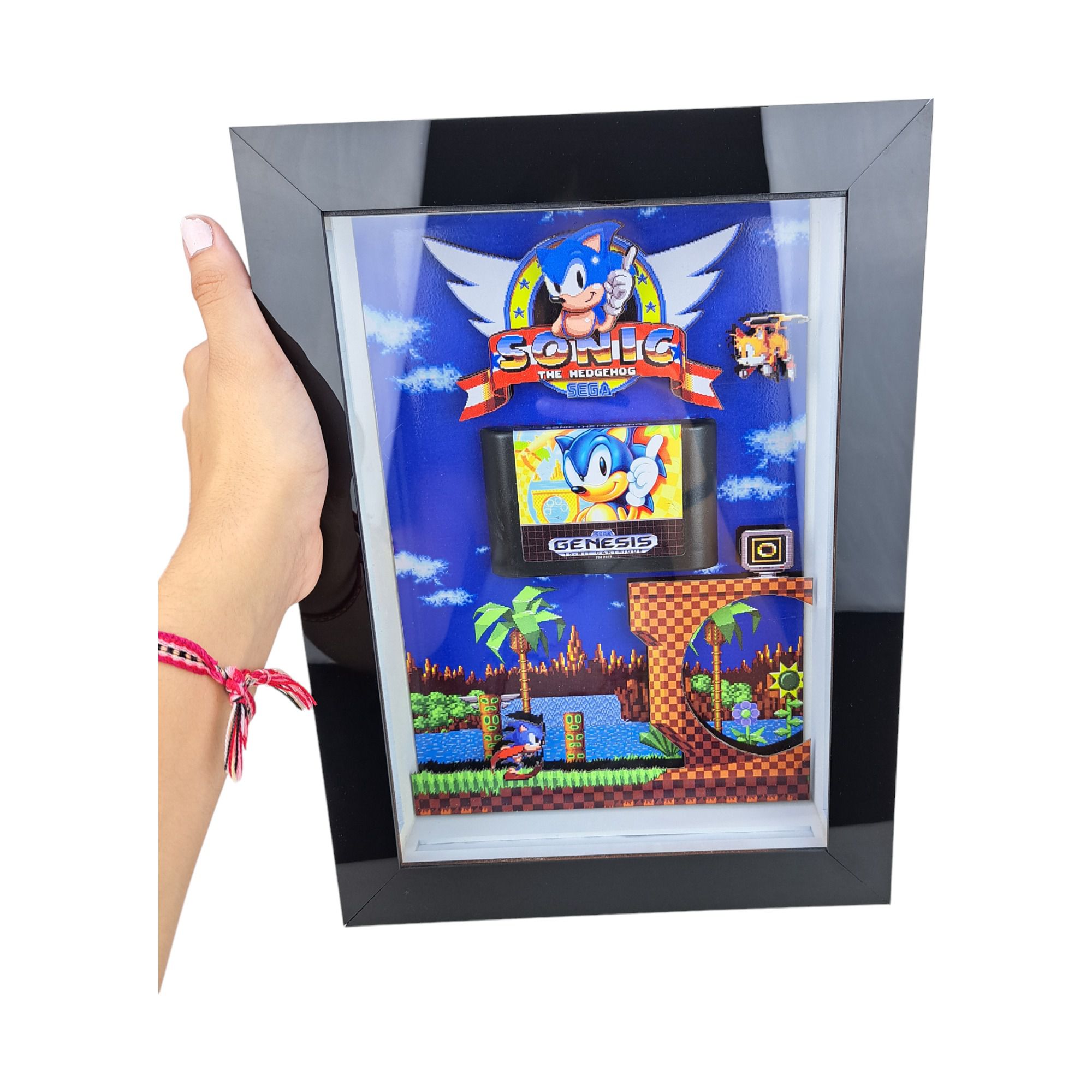 Quadro Decorativo Sonic The Hedgehog 3D 🌀🎮 - Tenda Medieval