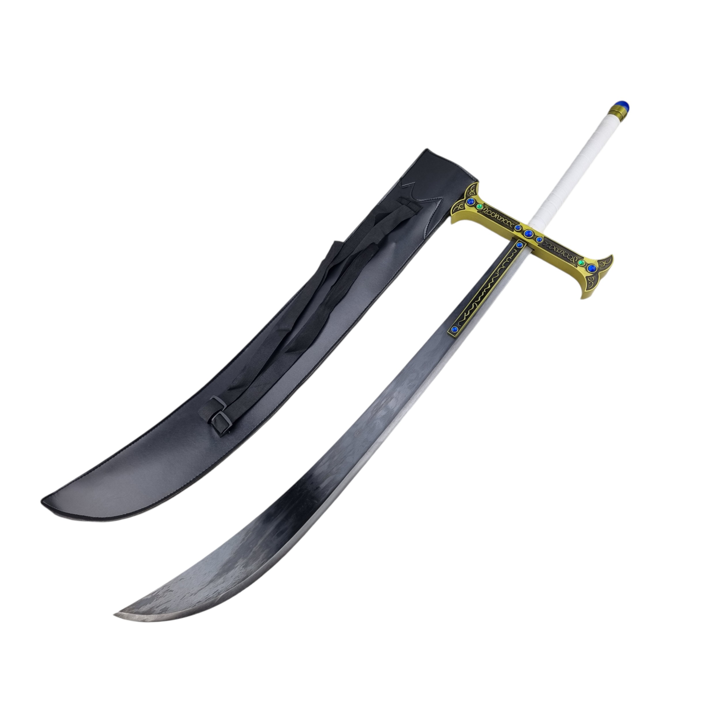 Espada Yoru Dracule Mihawk One Piece - Réplica em Aço ⚔️🏴‍☠️ - Tenda ...
