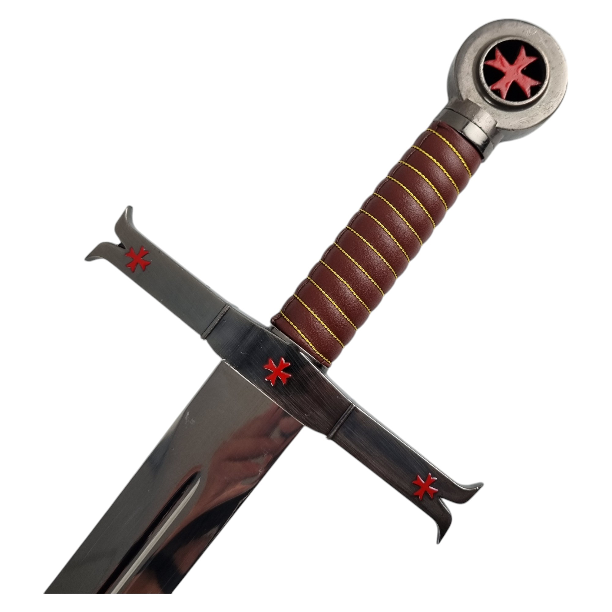 Espada Medieval Templária Cruz de Malta Decorativa | Tenda Medieval ...
