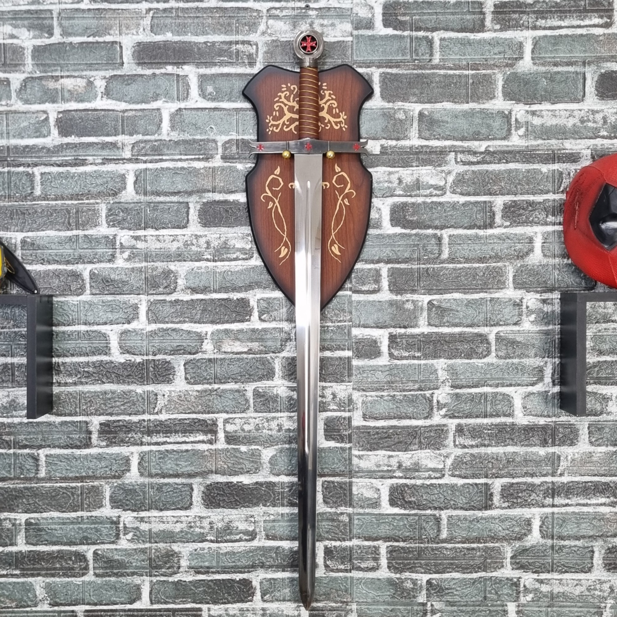 Espada Medieval Templária Cruz de Malta Decorativa | Tenda Medieval ...