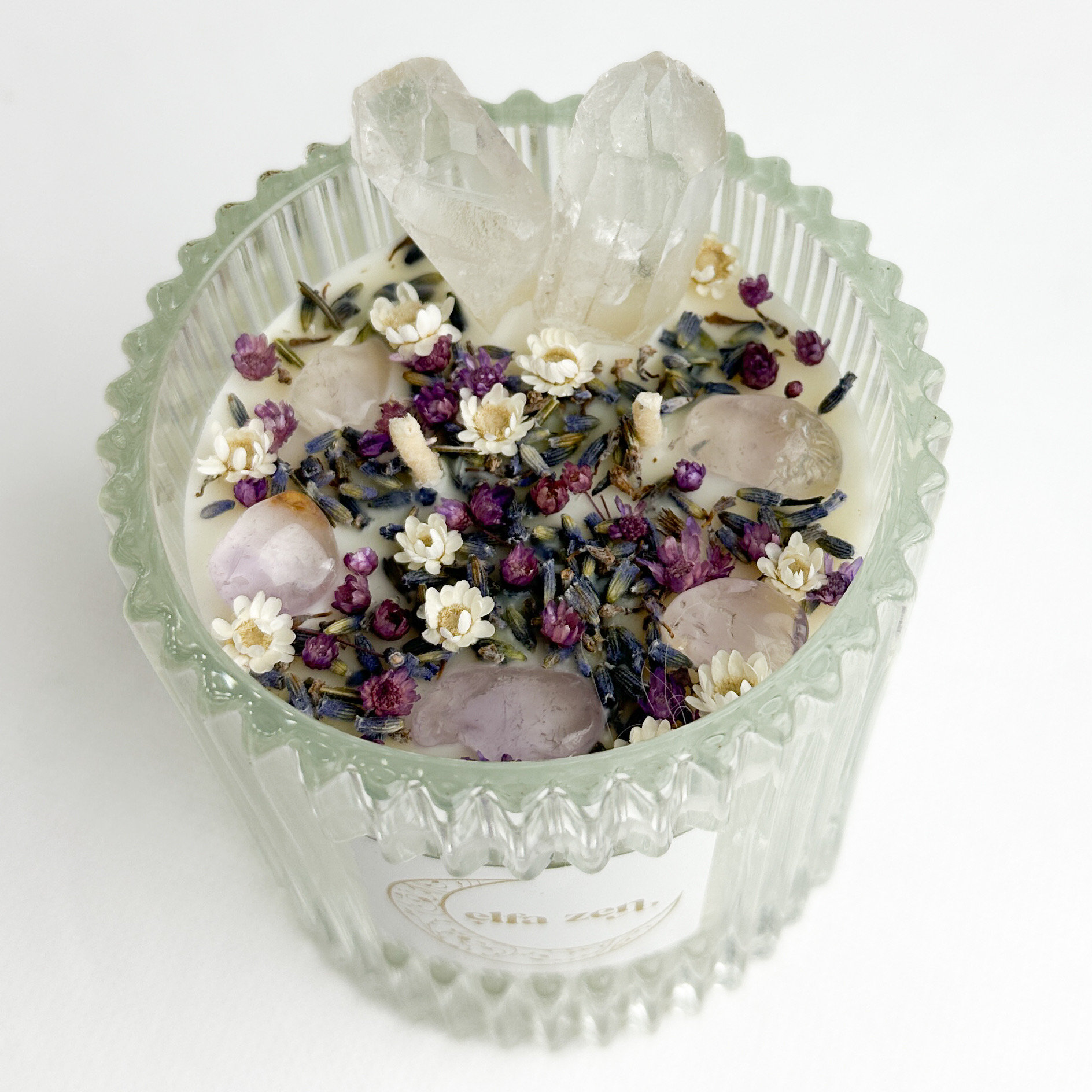 Vela Aromática Lavanda 250g - Cera Vegetal - Elfa Zen