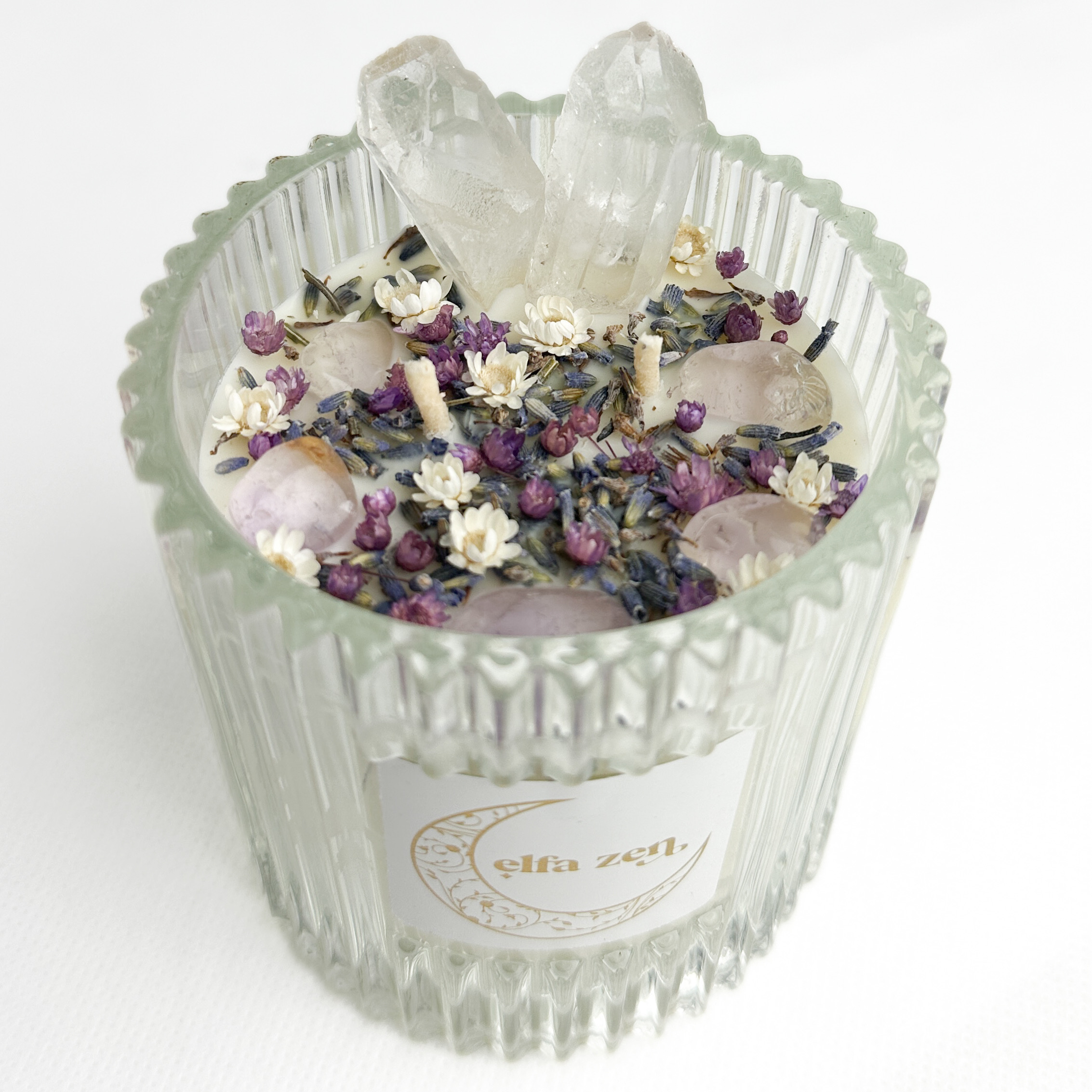 Vela Aromática Lavanda 250g - Cera Vegetal - Elfa Zen