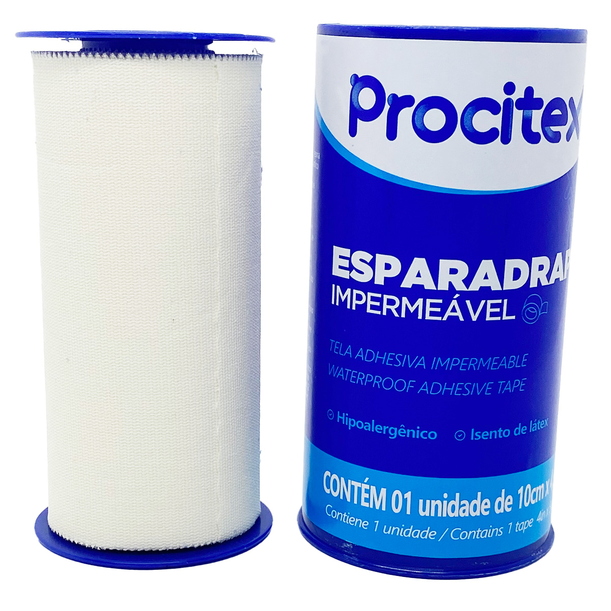 Esparadrapo Impermeável Procitex Cremer 10cm x 4,5m Branco - ACHealth