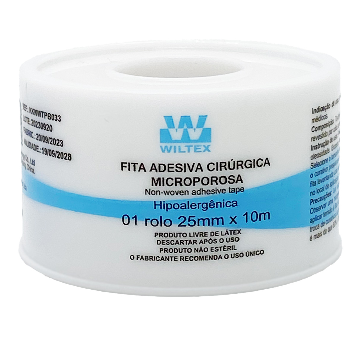 Fita Adesiva Cirúrgica Microporosa 25mm x 10m Branca – Wiltex - ACHealth