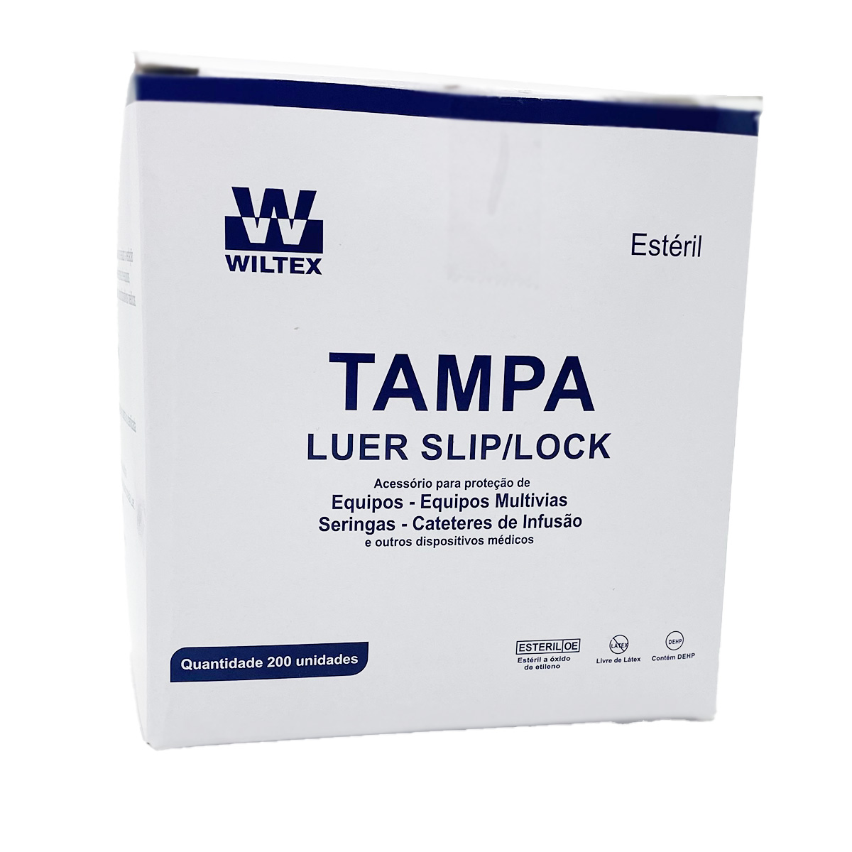Tampa Luer Lock Slip Macho Fêmea Estéril Wiltex 200 unidades - ACHealth