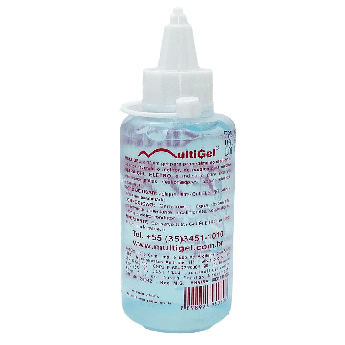 Gel Ecg Azul Ultra Gel Eletro 100g Multigel 5 unidades - ACHealth