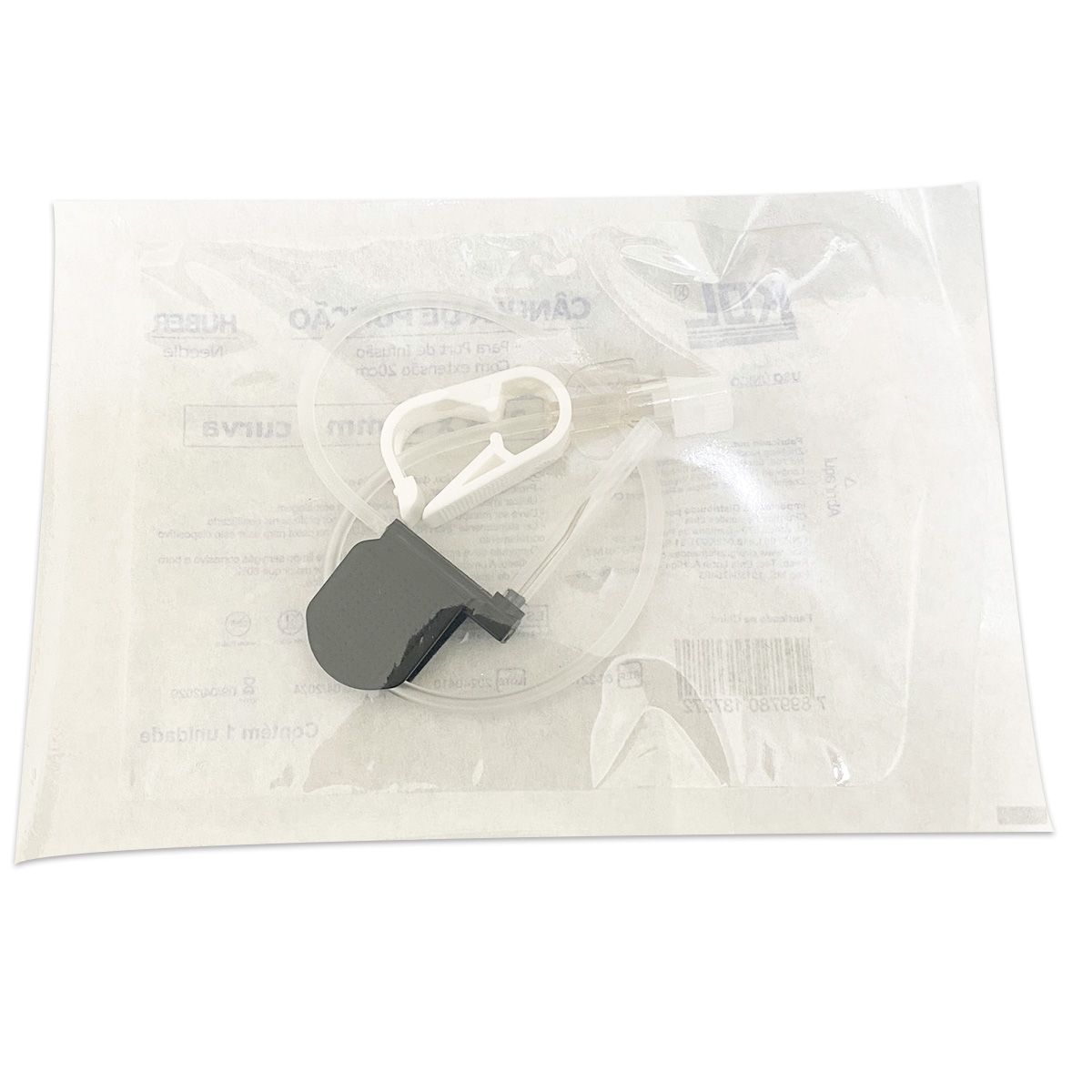 Cânula Huber Needle KDL 22G 15mm Extensão 20cm - ACHealth