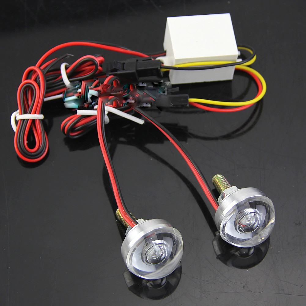 Strobo Automotivo Azul 2 Leds Pisca Sinalização Carro Moto - Strobos ...