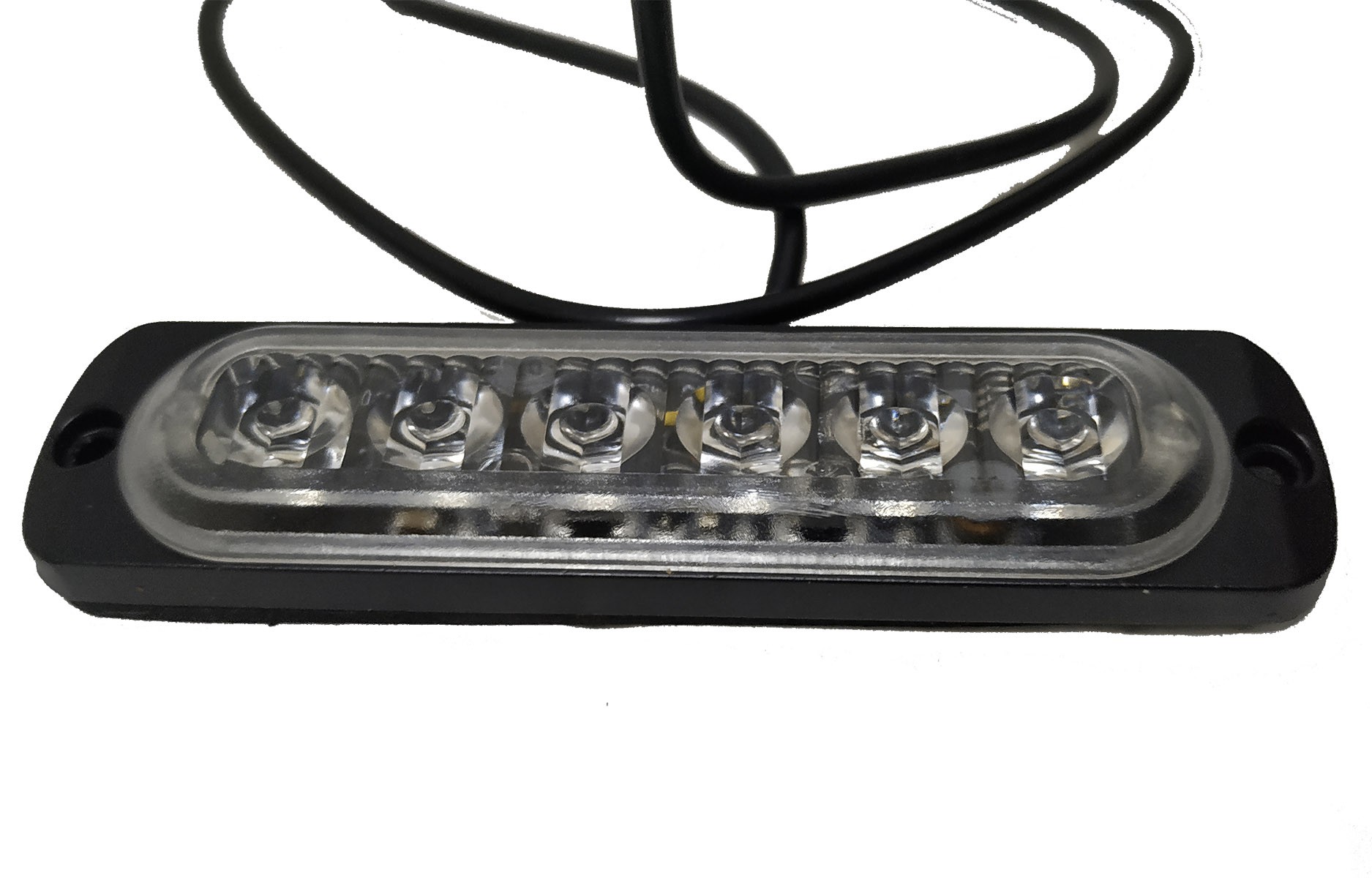 Strobo 6 Leds Amarelo Ambar branco Controle Integrado De Pisca ...