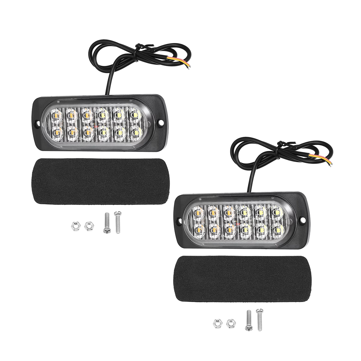 Kit Strobo Automotivo 12 Leds caminhão máquinas empilhadeira - Strobos ...