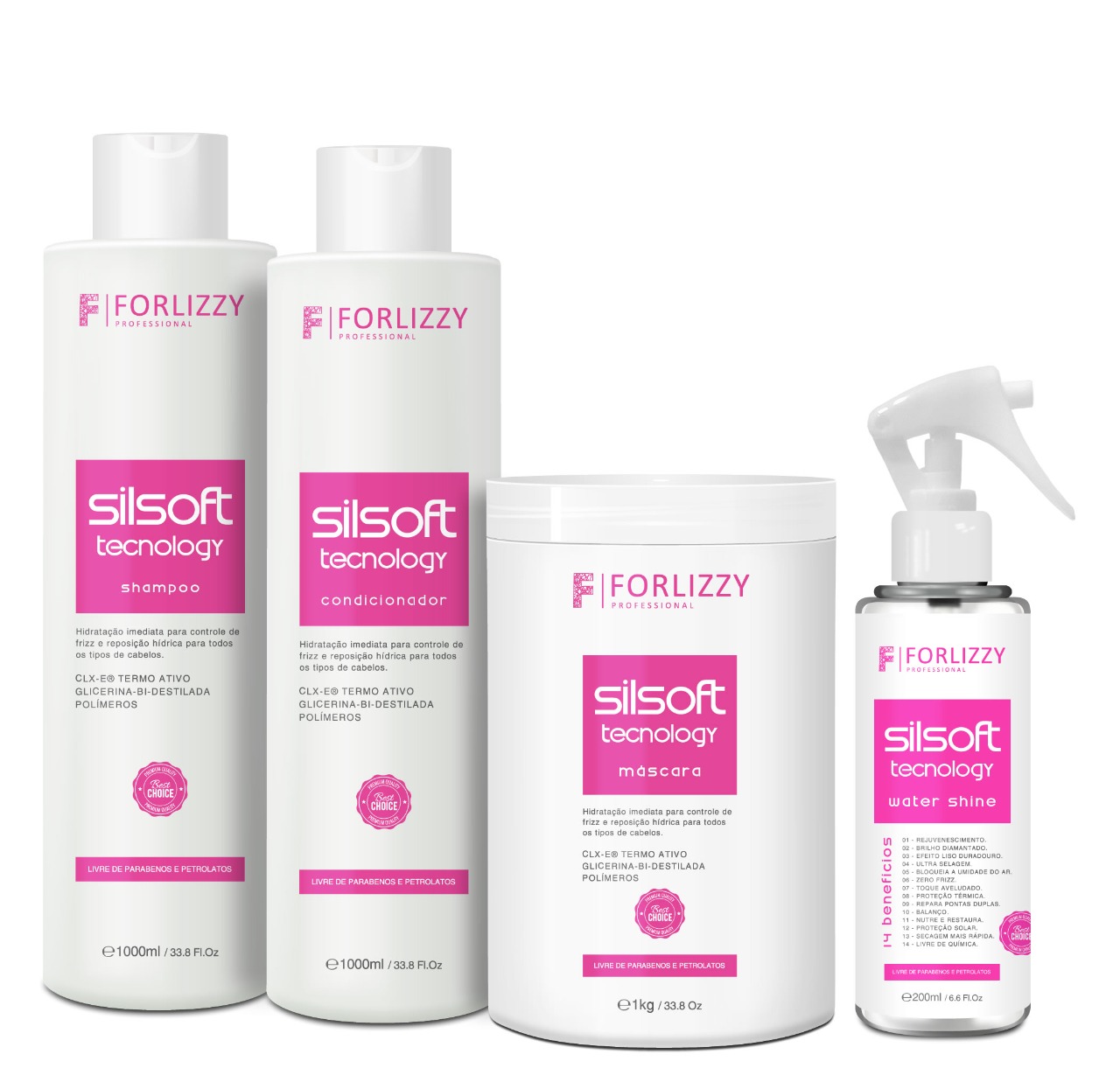 Silsoft Tecnology Hidratação | KIT PROFISSIONAL - Forlizzy Professional