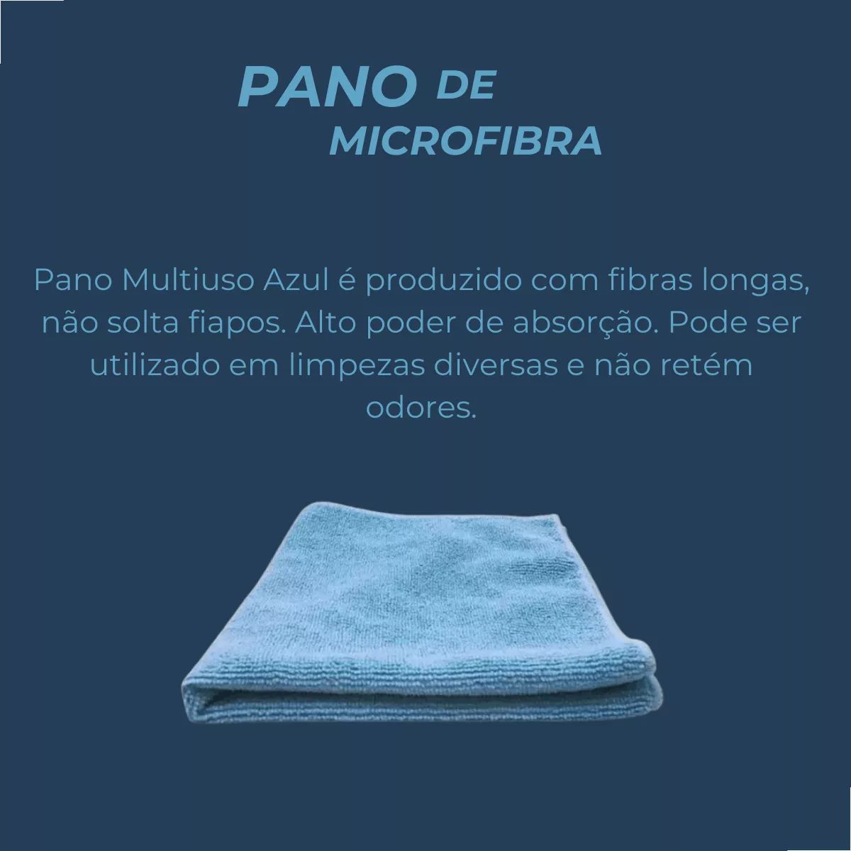 PANO DE MICROFIBRA 40X60 AZUL C/2 NOBRE - Ângulo Embalagens