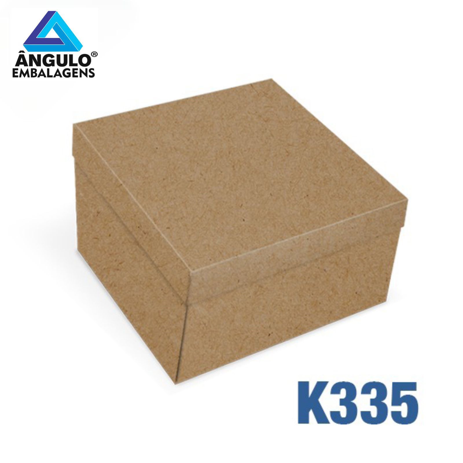 CAIXA QUADRADA PEQUENA KRAFT 14X14X8CM UNIDADE - K335 - Ângulo Embalagens