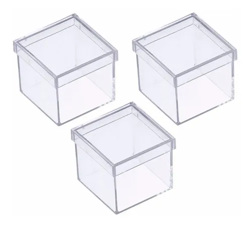 CAIXA ACRILICA 6X6 PACOTE COM 10 UNIDADES - Ângulo Embalagens
