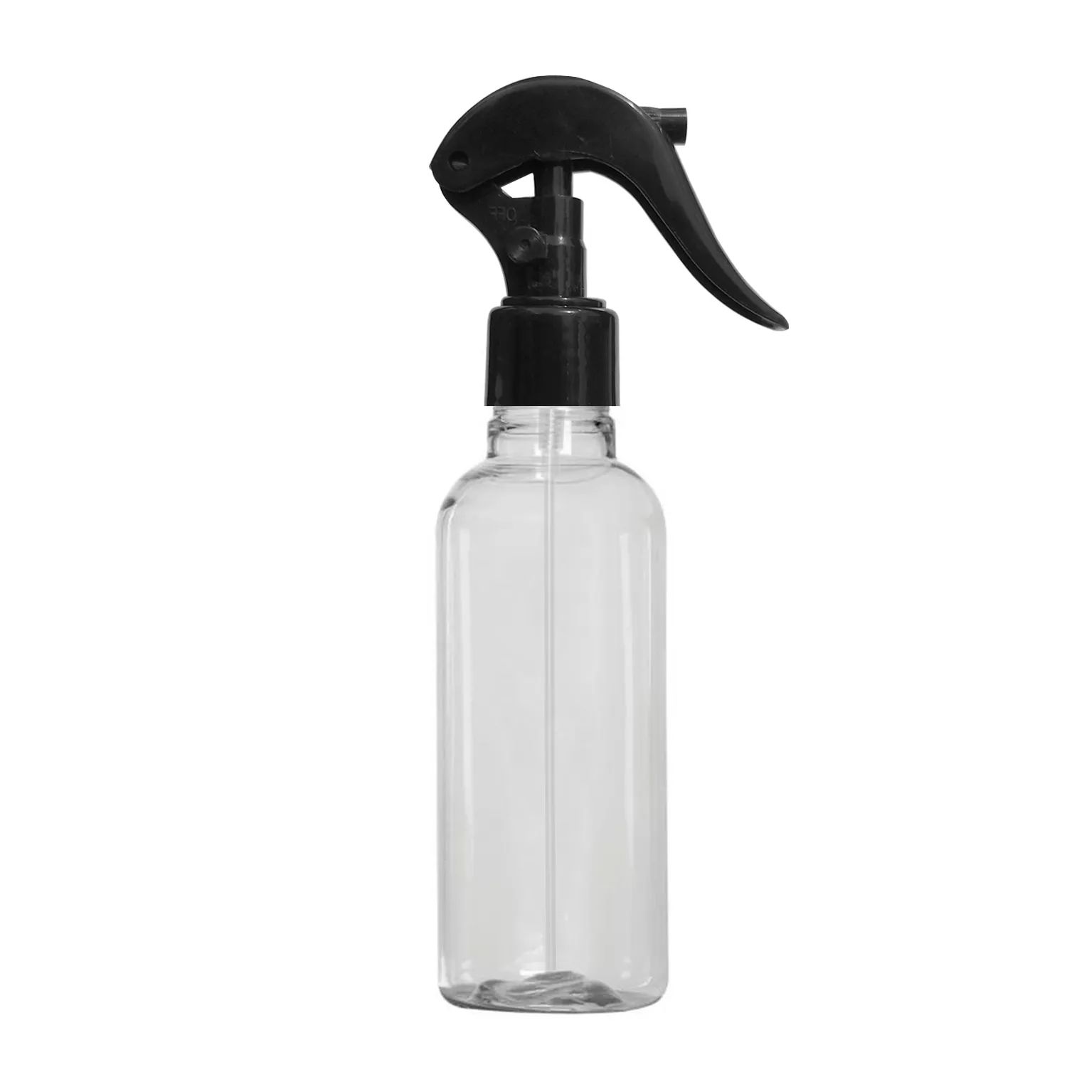 FRASCO PLASTICO PET 120ML C/VALVULA MINI GATILHO 24MM PRETA - Ângulo Embalagens