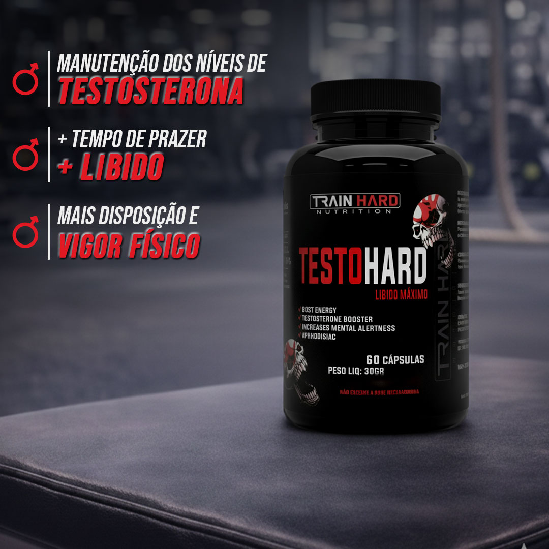 Testo Hard Libido Máximo - Train Hard Nutrition - Train Hard Nutrition ...
