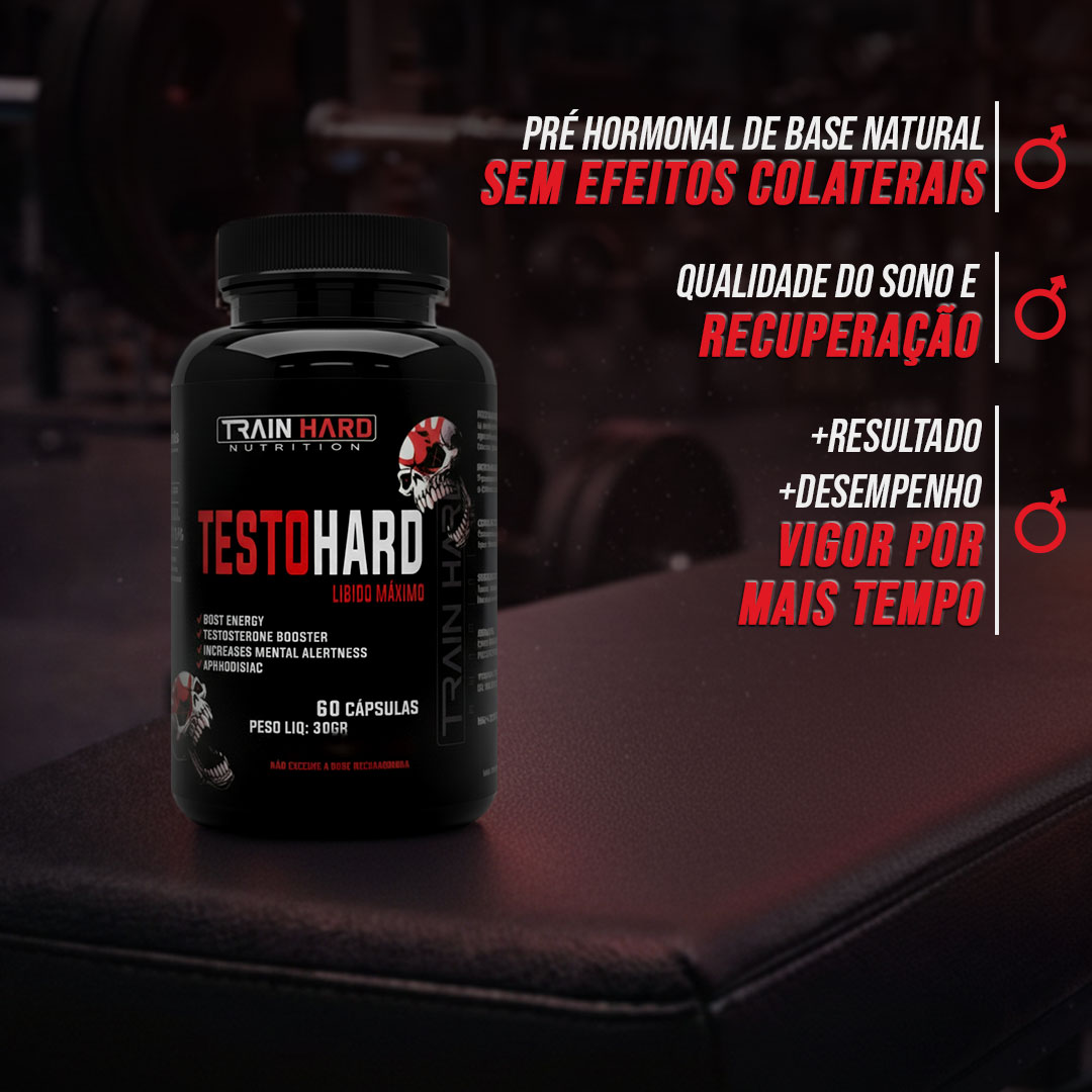 Testo Hard Libido Máximo - Train Hard Nutrition - Train Hard Nutrition ...
