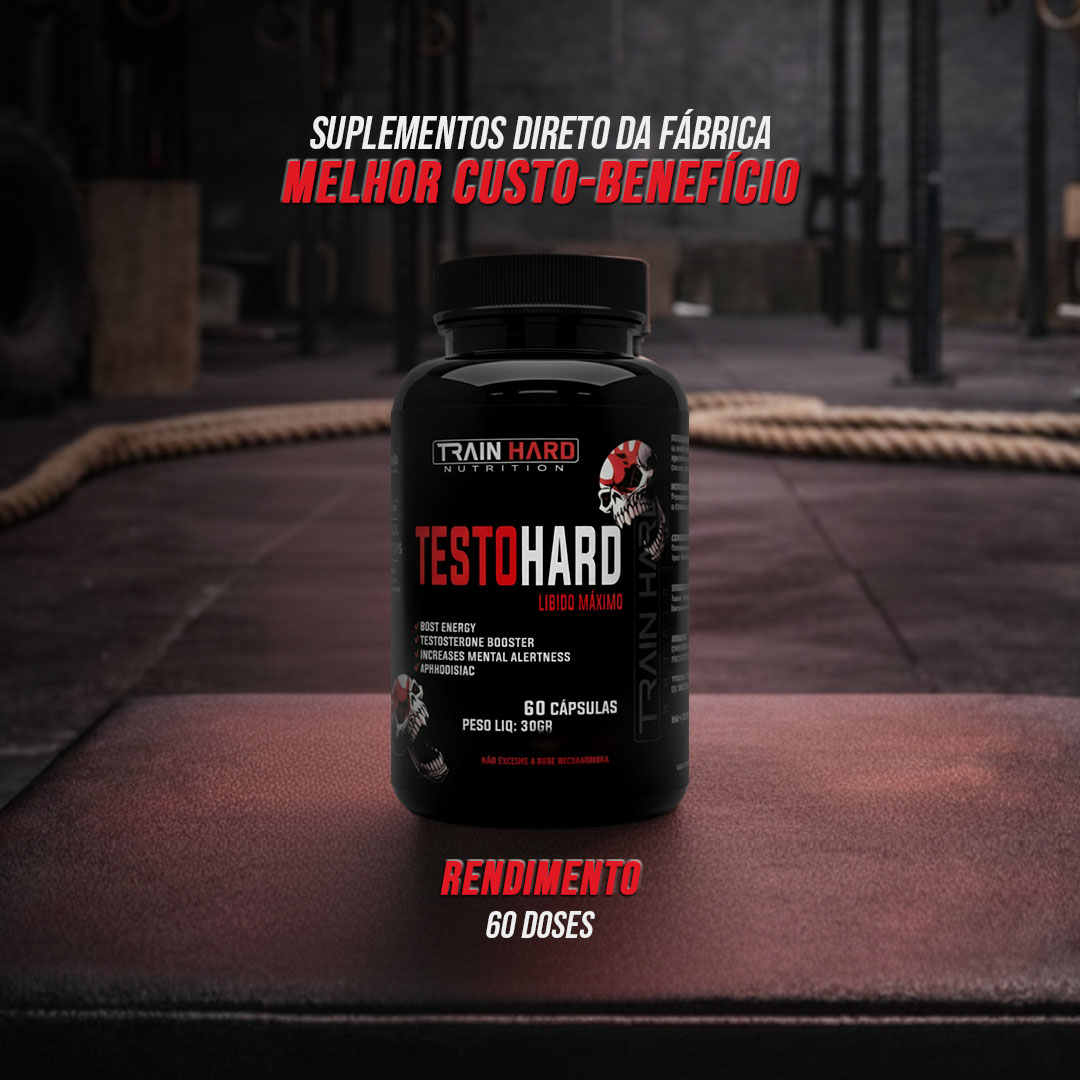 Testo Hard Libido Máximo - Train Hard Nutrition - Train Hard Nutrition ...