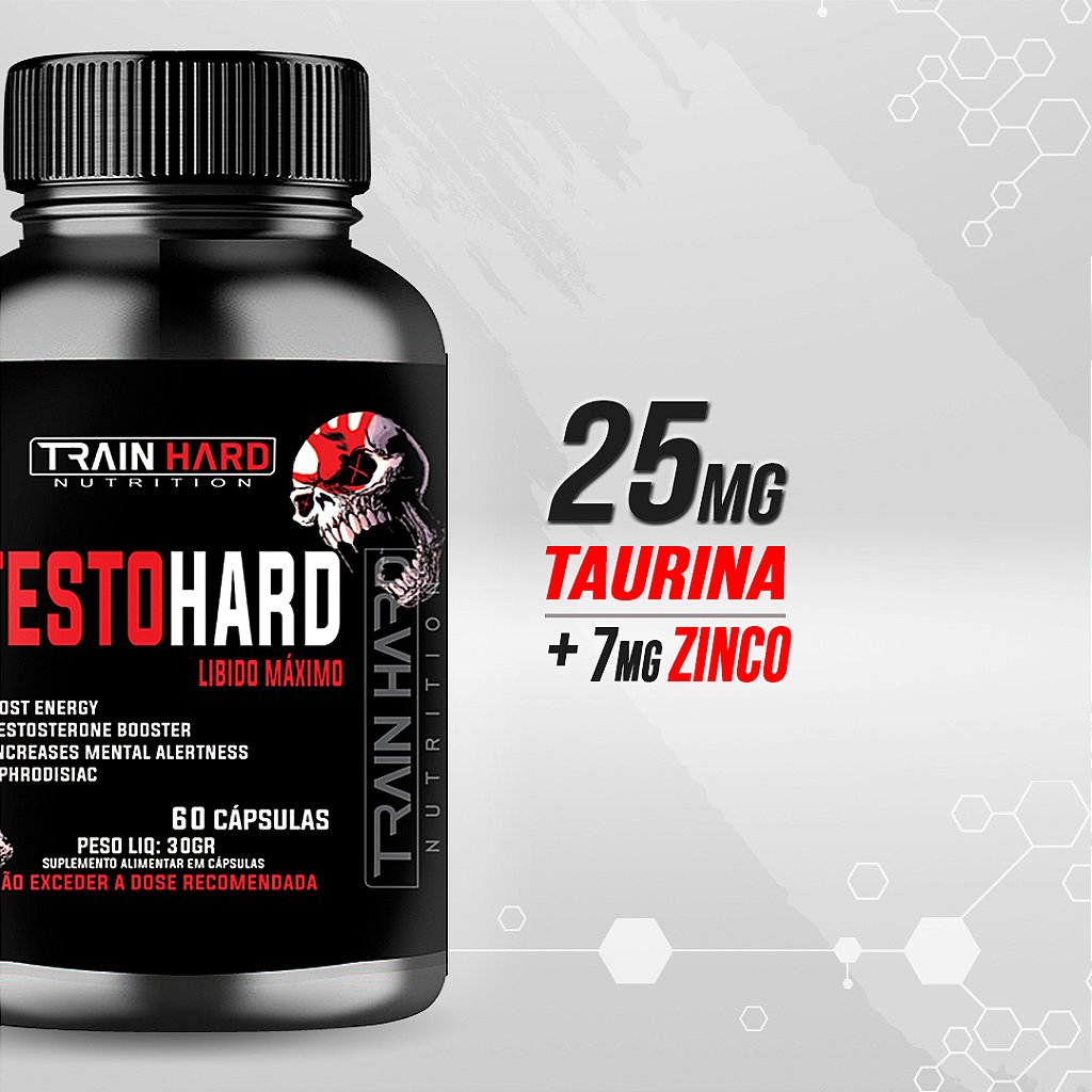 Testo Hard Libido Máximo - Train Hard Nutrition - Train Hard Nutrition ...
