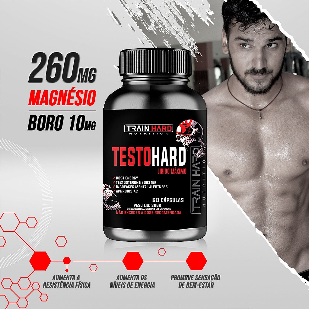 Testo Hard Libido Máximo - Train Hard Nutrition - Train Hard Nutrition ...
