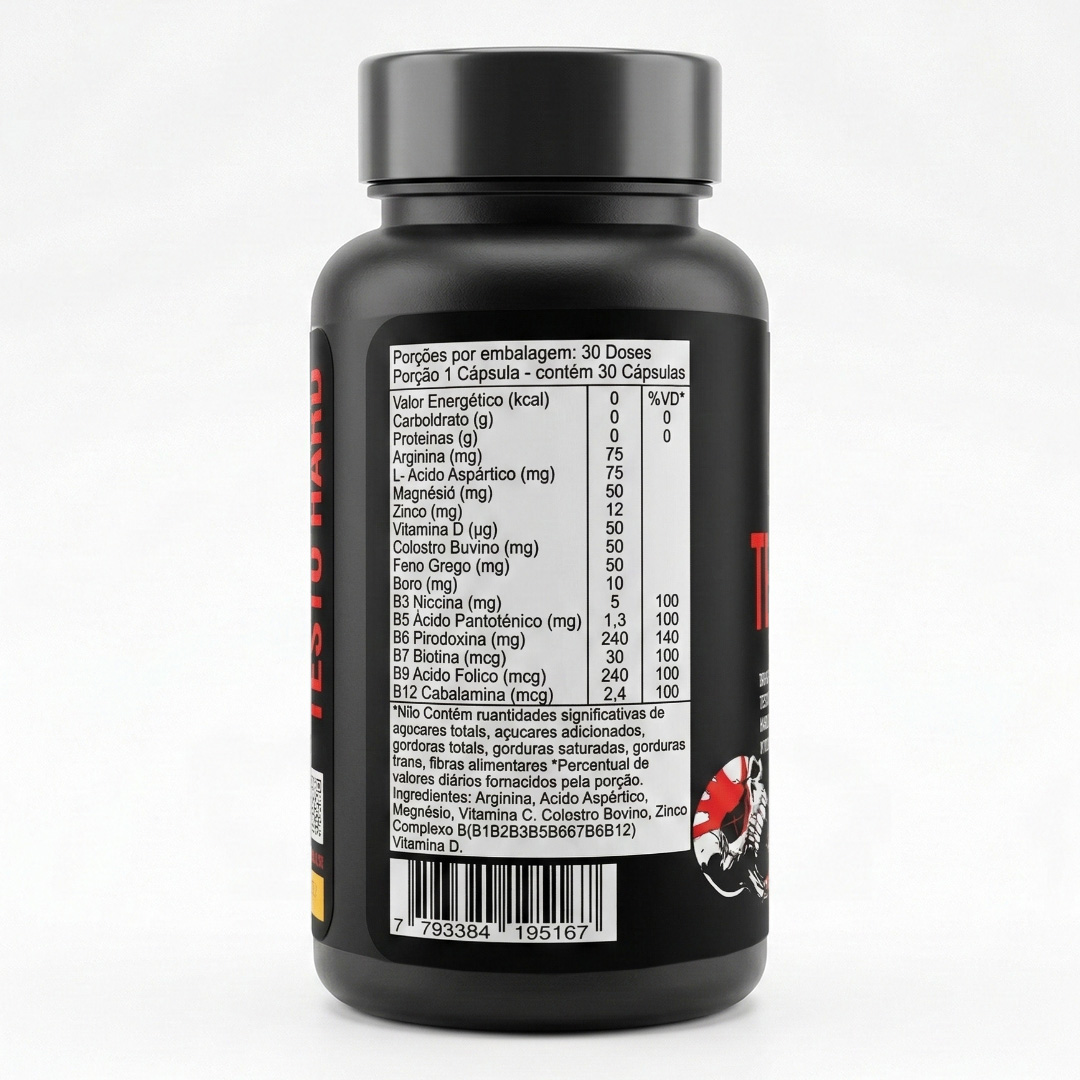 Testo Hard Train Hard Nutrition | Suporte para Performance e Vigor ...