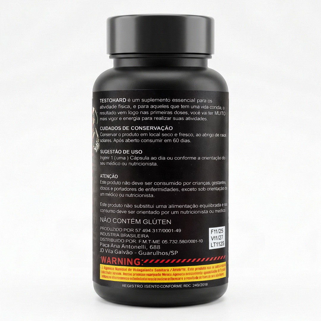 Testo Hard Train Hard Nutrition | Suporte para Performance e Vigor ...