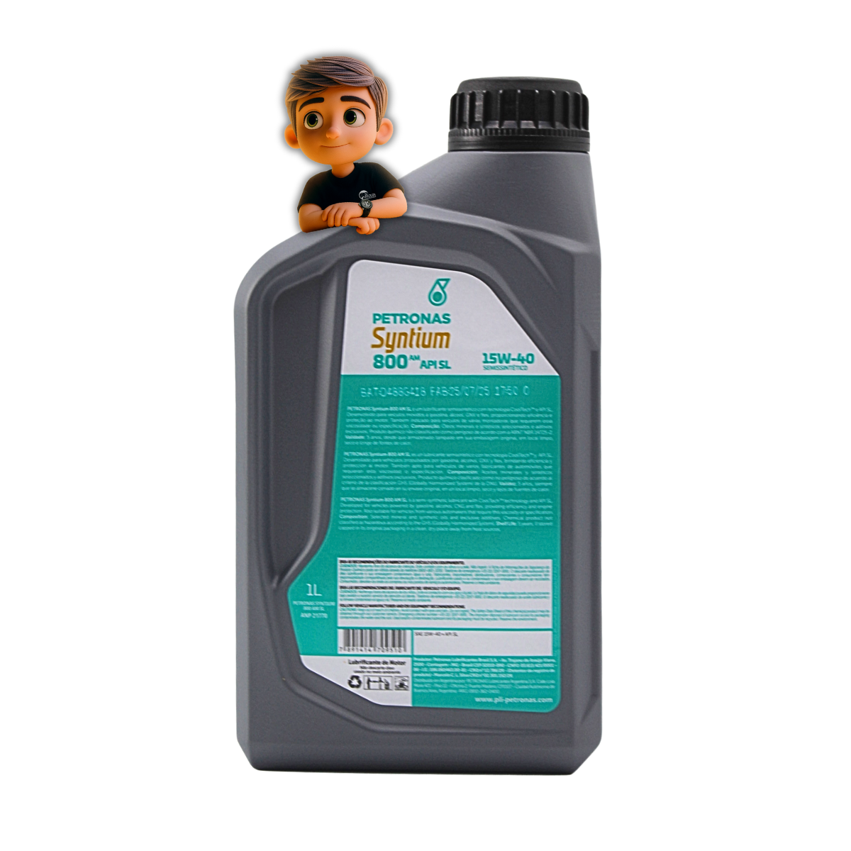 Óleo semisintético Petronas Syntium 800 AM API SL 15w40 1 Lt - Puma ...