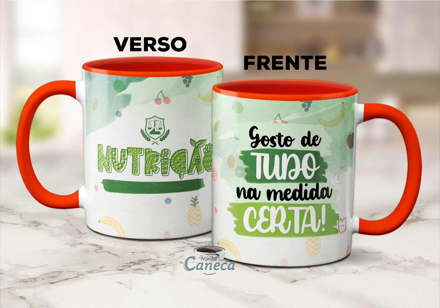 Caneca Nutrição Gosto De Tudo Na Medida Certa Nutricionista - Minha Caneca