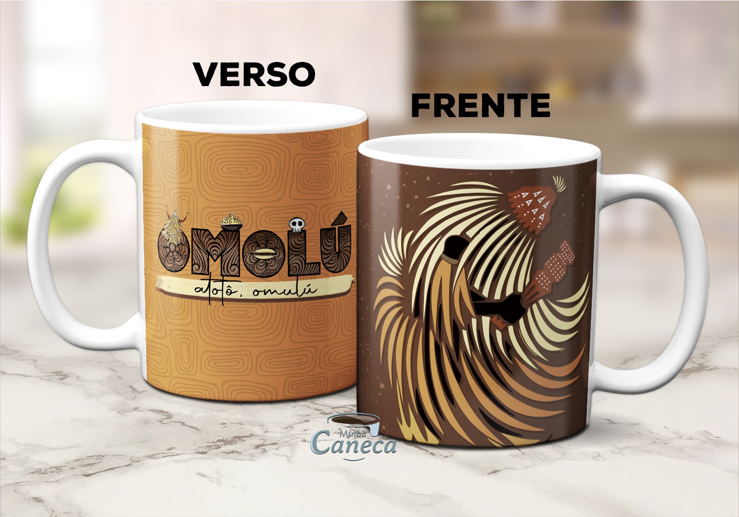 Caneca Omolú Orixá Da Saúde Dono da Terra Cultura Africana - Minha Caneca