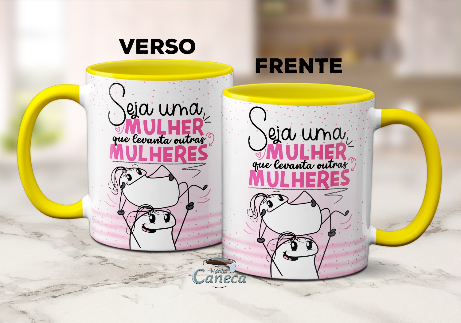 Caneca Flork Seja Uma Mulher Que Levanta Outras Mulheres - Minha Caneca