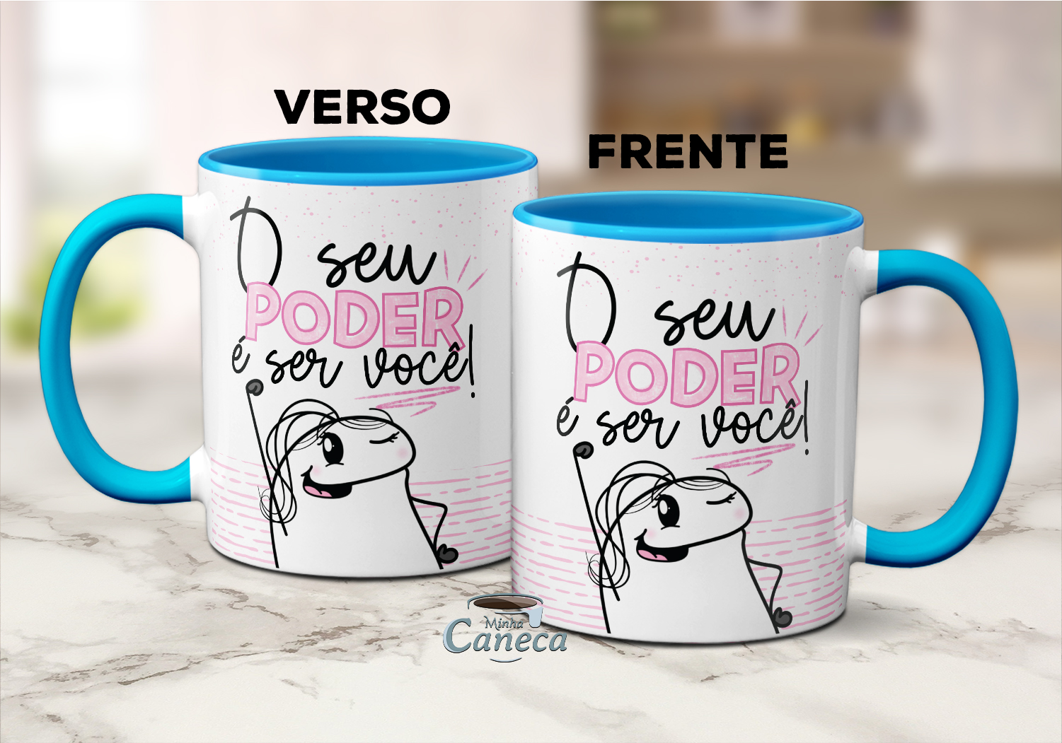 Caneca Flork Mulher Poderosa O Seu Poder É Ser Você Presente - Minha Caneca