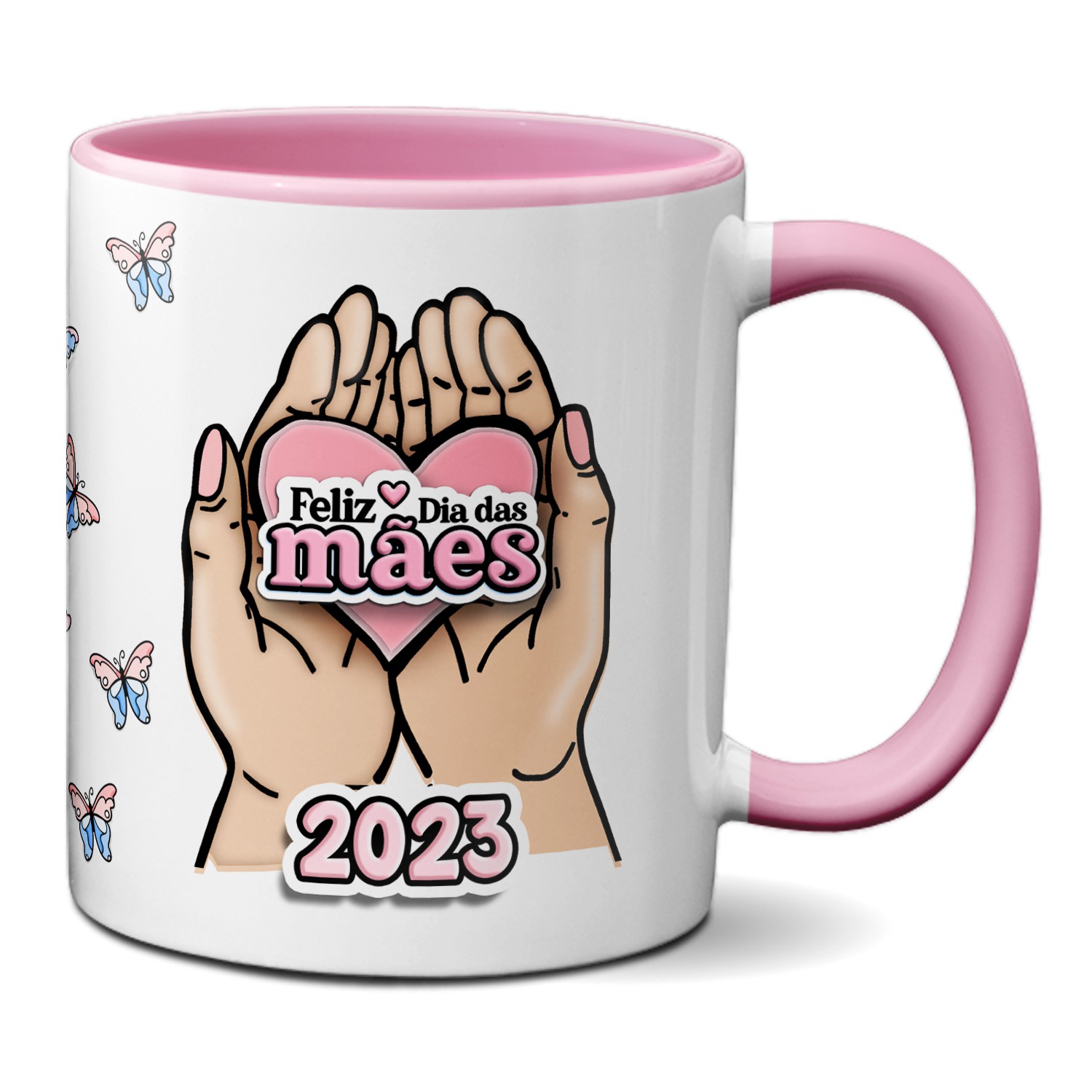 Caneca Feliz Dia Das Mães 2023 Mãe 24 horas Por Dia Presente - Minha Caneca