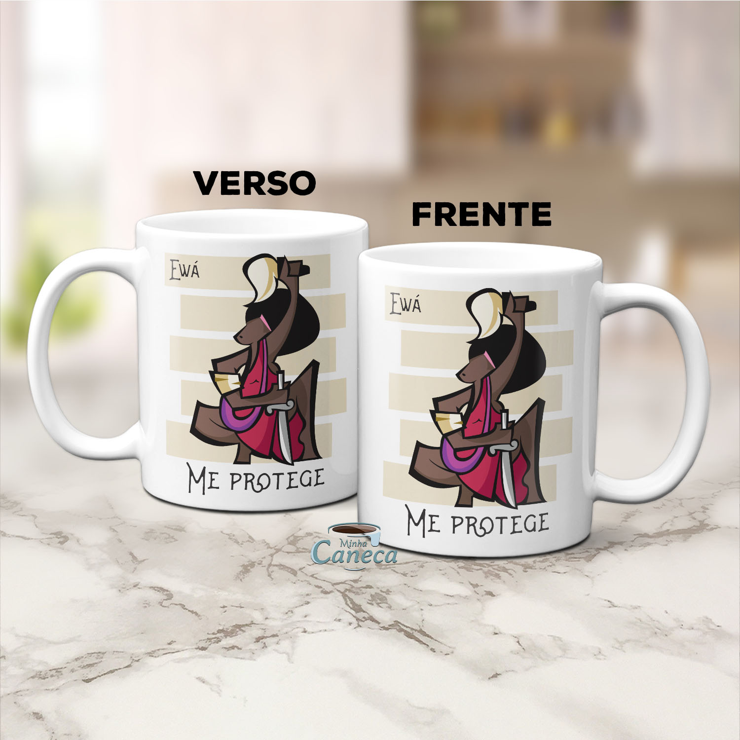 Caneca Ewá Yewá Orixá Da Sensibilidade E Vidência Protetora - Minha Caneca