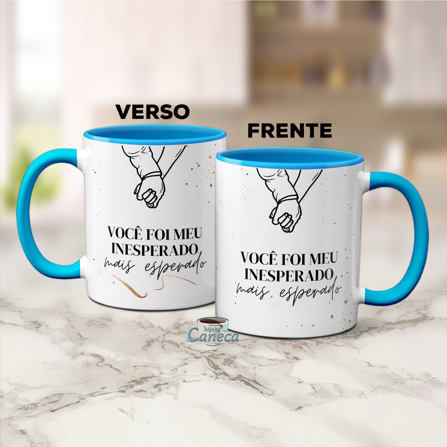 Caneca Namorados Você Foi Meu Inesperado Mais Esperado - Minha Caneca