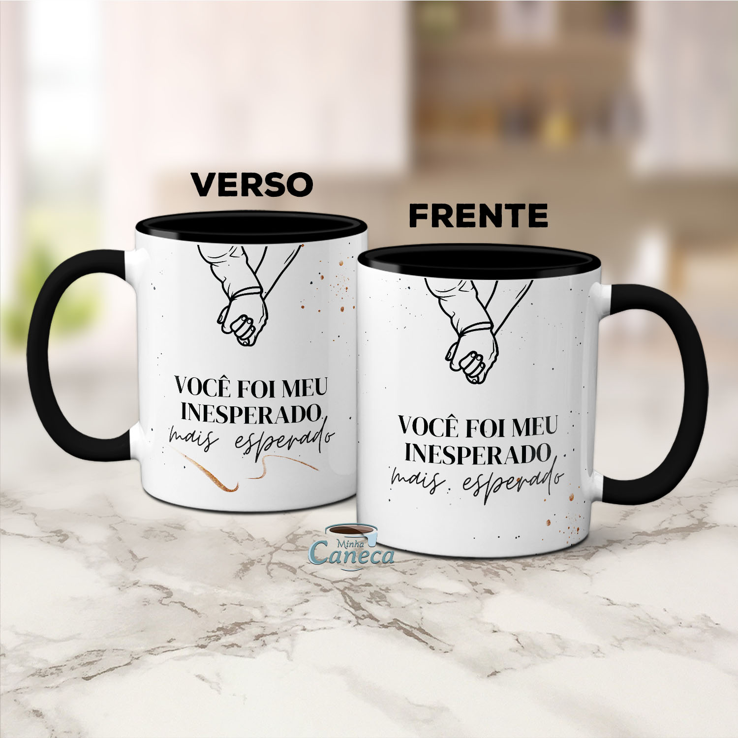 Caneca Namorados Você Foi Meu Inesperado Mais Esperado - Minha Caneca