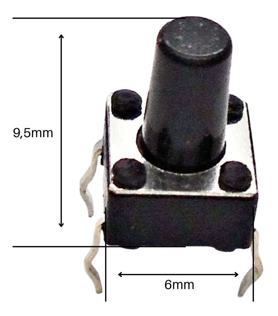 Push Button Táctil KFC-A06 6x6x9,5 – Ideal para Projetos com Arduino - Smartcomp seu fornecedor ...
